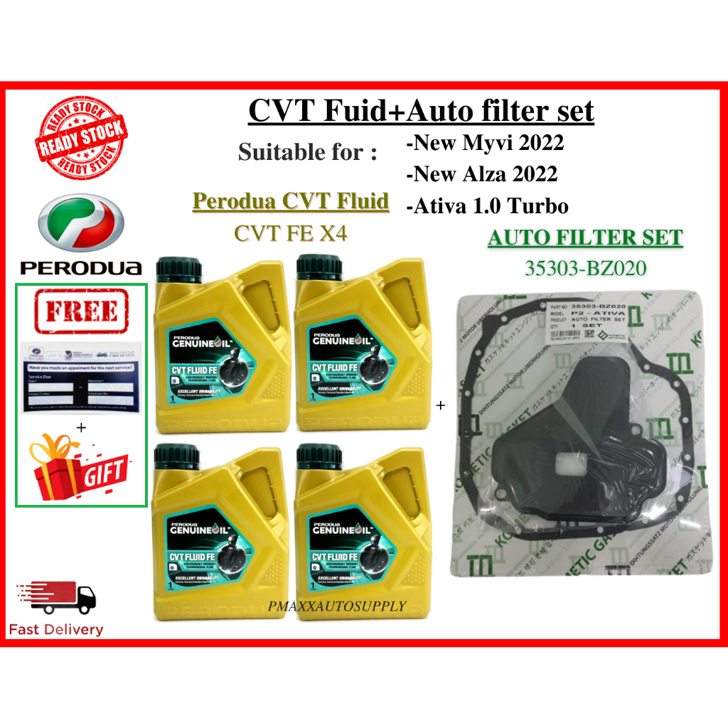 100% GENUINE PERODUA MYVI FACELIFT 2022 ATIVA ALZA 2022 D51A CVT FLUID ...