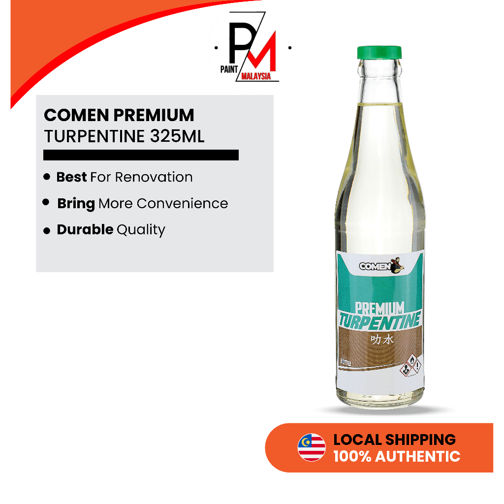 COMEN Premium Turpentine 325ML Turpentine Solvent Kerosene Painting Oil ...