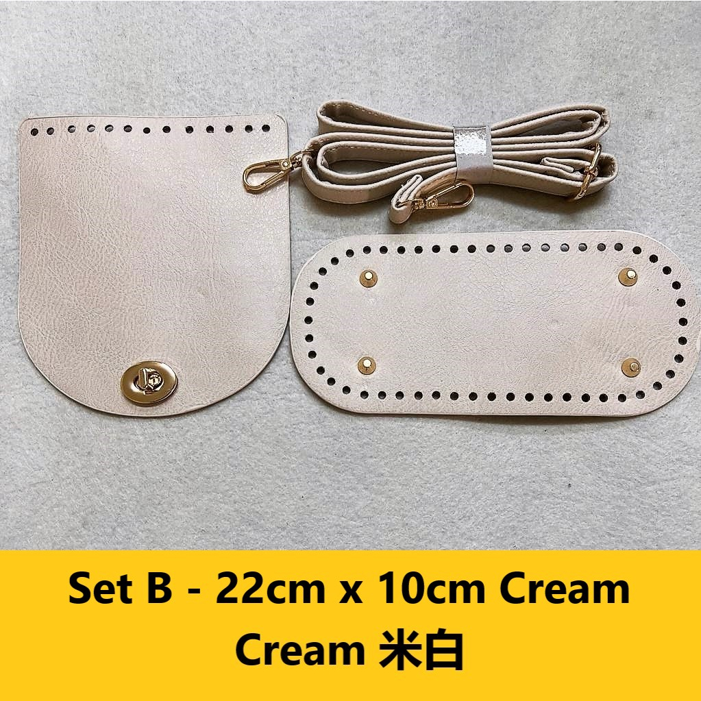 Bag Cover Bag Strap PU Set Penutup Beg Tangkai Beg PU Set DIY Bag ...