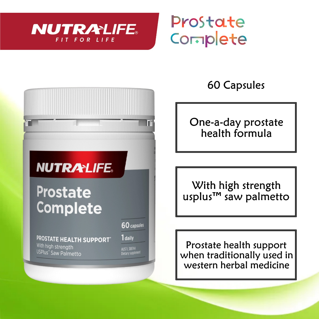 Nutra-Life Prostate Complete 60's Exp 16/06/2025/ 100's | Shopee Malaysia