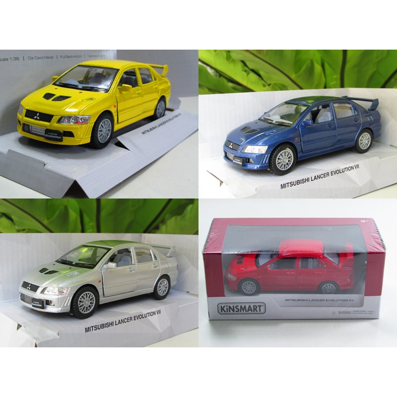 Kinsmart (12cm) 2001 Mitsubishi Lancer Evolution Evo VII Diecast car (1-36) | Shopee Malaysia