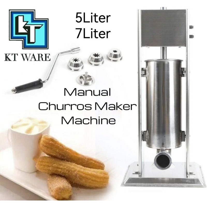 KT WARE Churros Maker Machine Stainless Steel Heavy Duty Manual Spanish ...