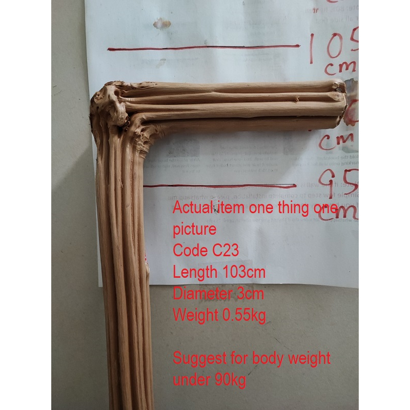 Solid Wood Hiking crutches, Old people Wooden Walking Sticks, Old Man ...