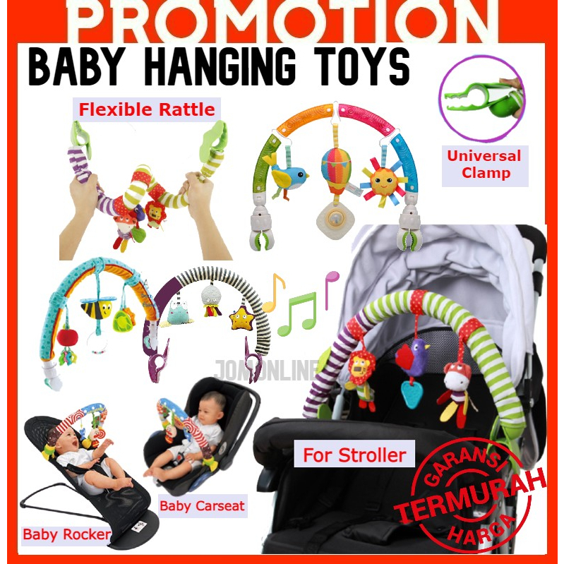 ~Ship From KL~ Baby Stroller Hanging Toys Infant Bed Crib Hanging Toys ...