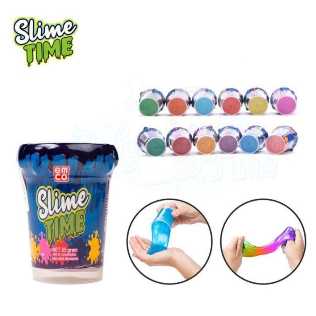 EMCO Slime Time Non Toxic Metallic Glitter Slime (Random Colour ...