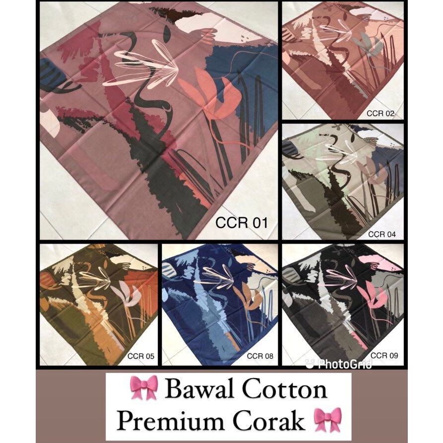 🔥HOT🔥 BAWAL COTTON CORAK PREMIUM PRINTED SET 1 Bidang 45 Borong Tudung ...