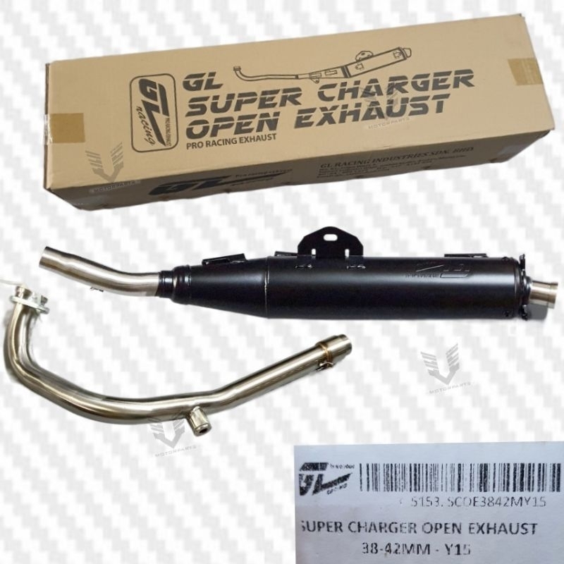 Y15ZR/RSX150/RS150/LC135 GL RACING SUPER CHARGER OPEN EXHAUST RACING ...
