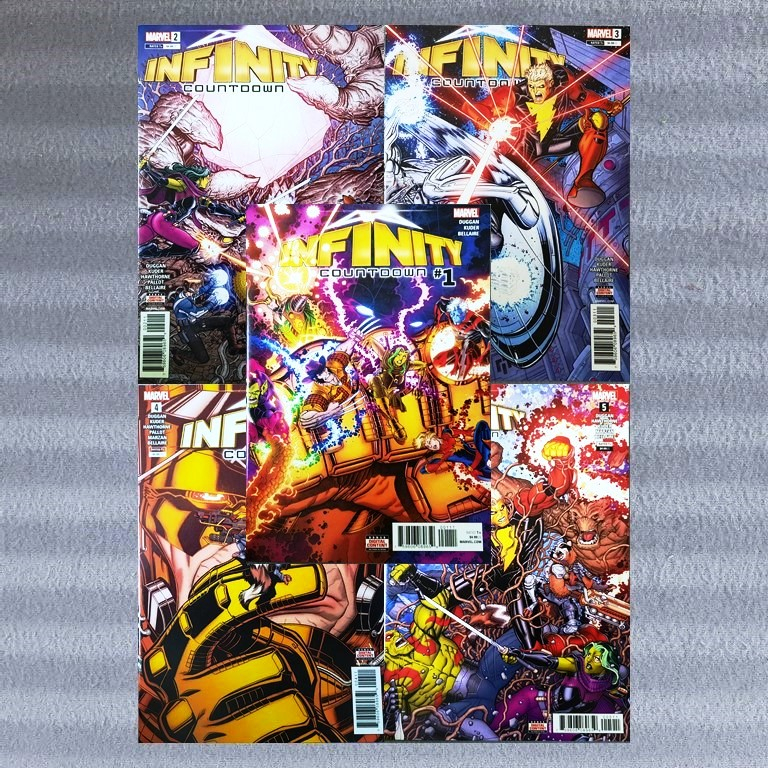 Infinity Countdown 5/5 (Complete Set) Marvel Comics (Nick Bradshaw, Gerry Duggan, Aaron Kuder ...