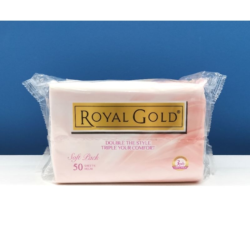 ROYAL GOLD® TISSUE Soft Pack (50 SHEETS X 2 PACK) | Shopee Malaysia