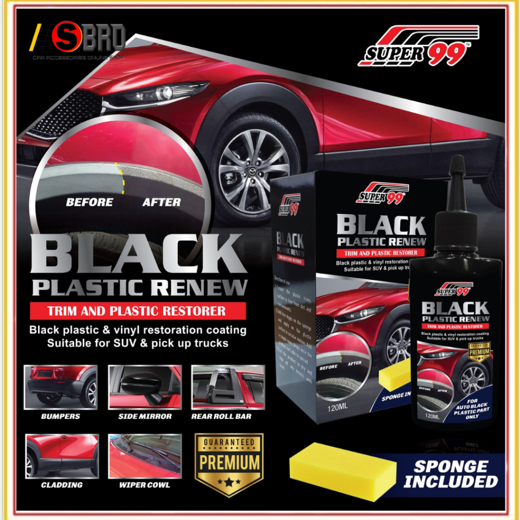 Super 99 Black Plastic Renew Trim & Plastic Restorer Black Plastic ...