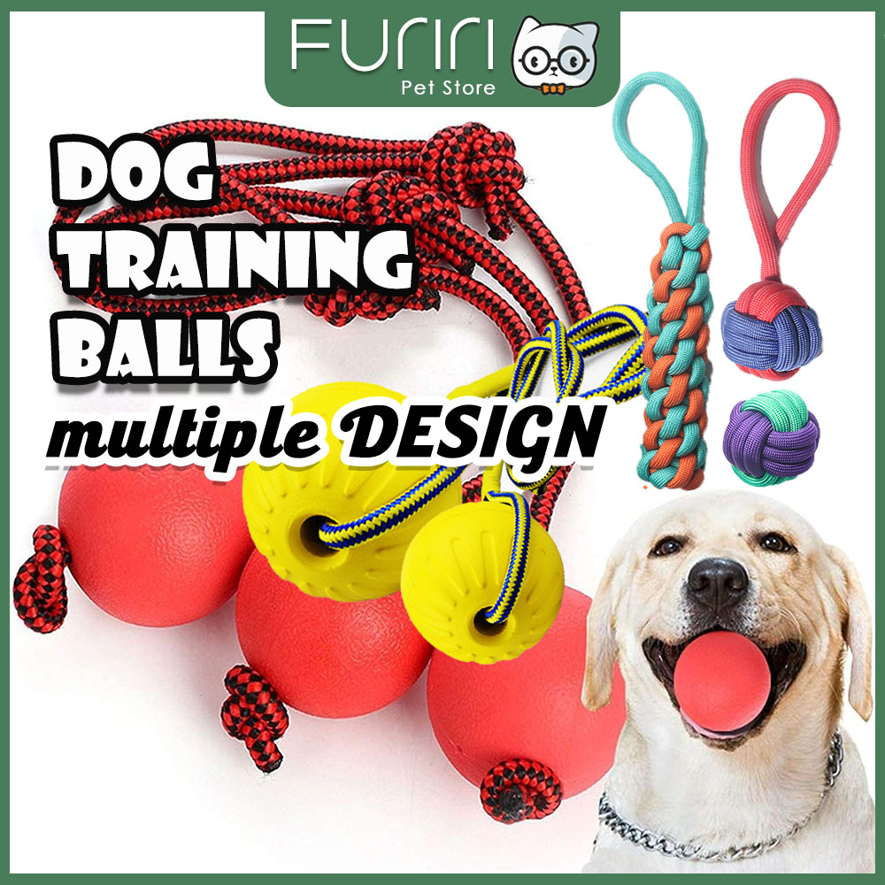 Furiri Dog Training Balls Braided Rope Balls Flying Frisbee Multiple ...