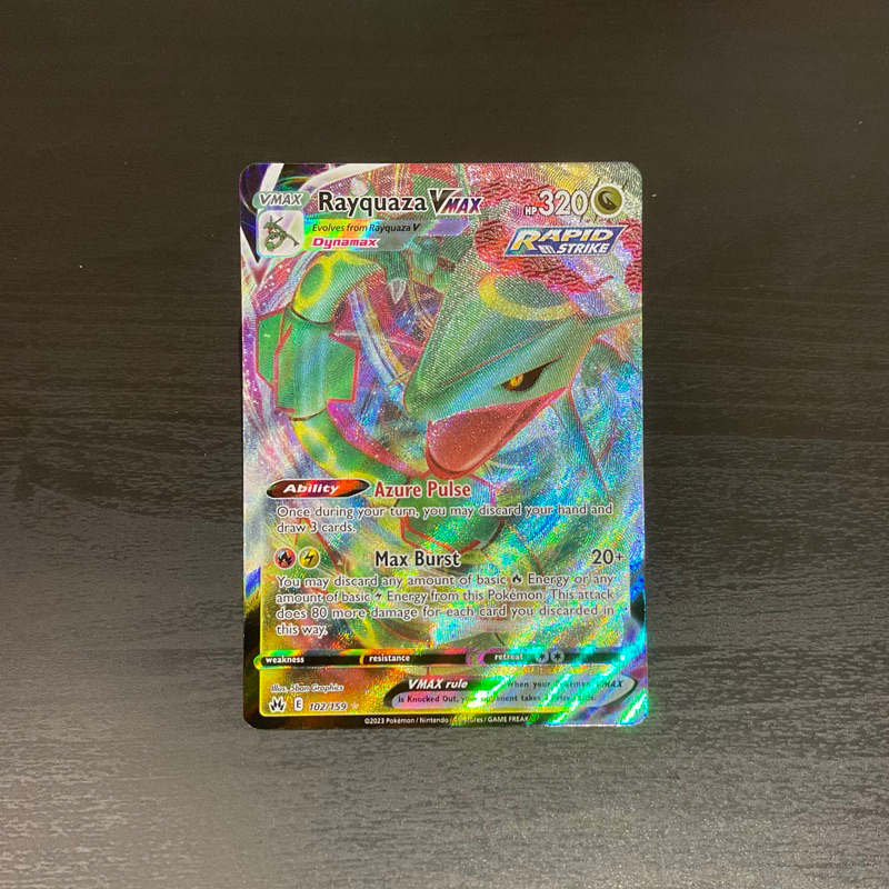 Pokemon Trading Card Game TCG: Rayquaza VMAX 102/159 - Ultra Rare (Crown Zenith) | Shopee Malaysia