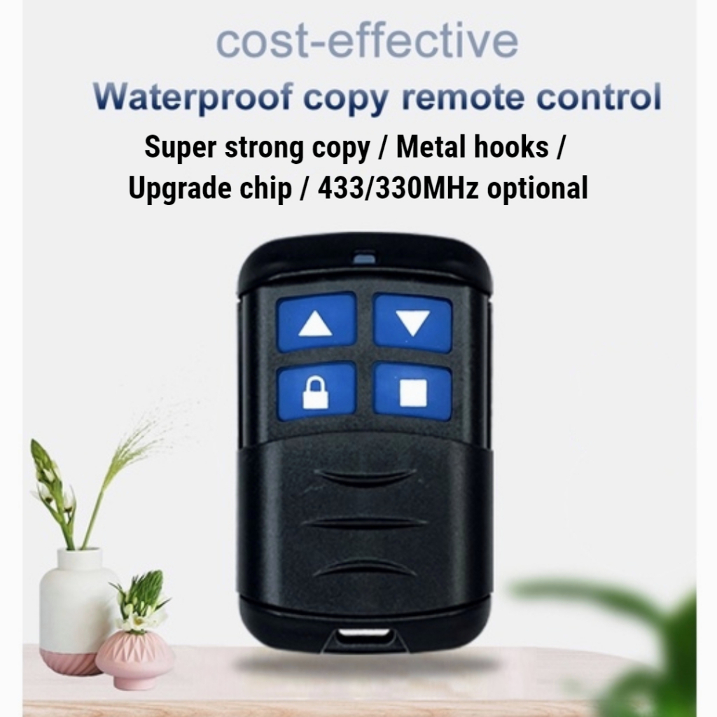 Clone Type DIY Auto Gate Remote Control 自动门遥控器 330Mhz 433Mhz Waterproof ...