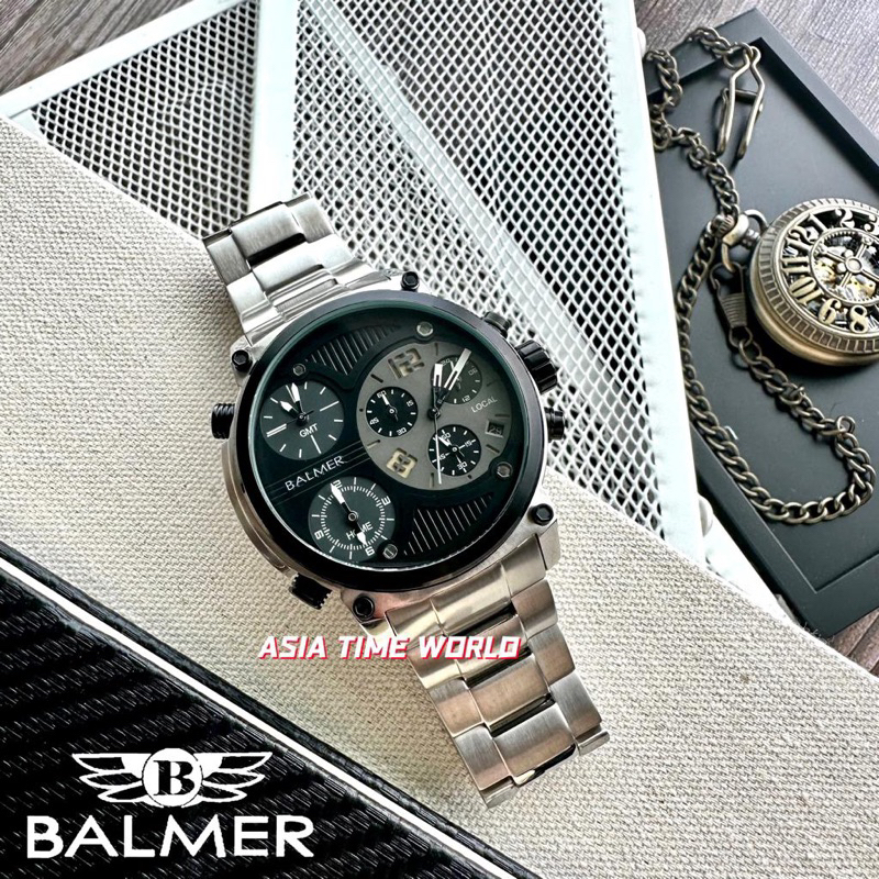 [Original] Balmer 7859G SS-42 Chronograph Men's Watch with Three Time ...