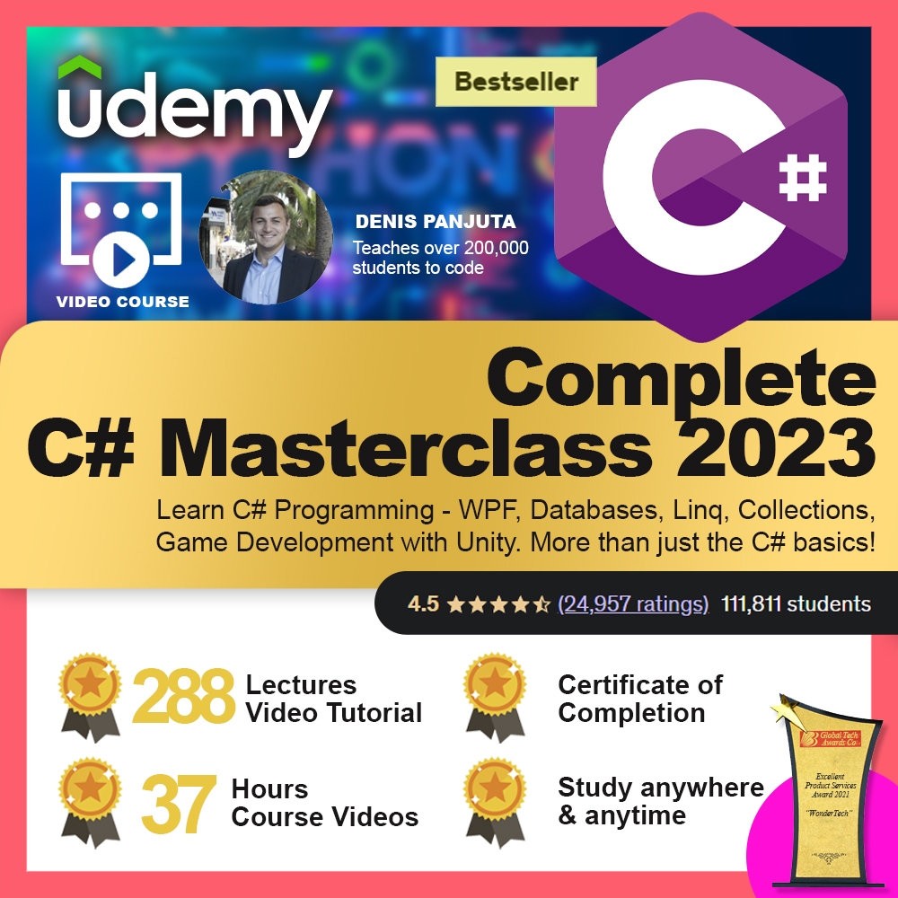[BESTSELLER UDEMY COURSE] Complete C# Masterclass ( 288 Lectures ...