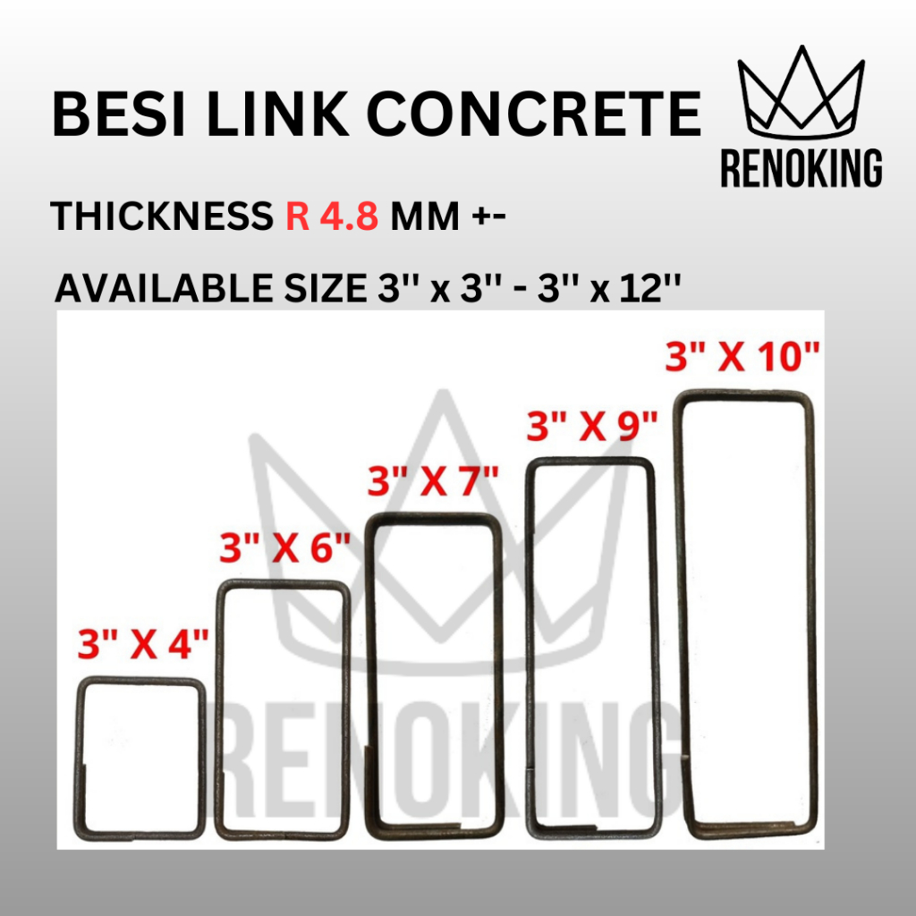 R4.8MM BESI LINK CONCRETE / LINK CONCRETE / CONCRETE BEAM LINK /STIRRUP ...