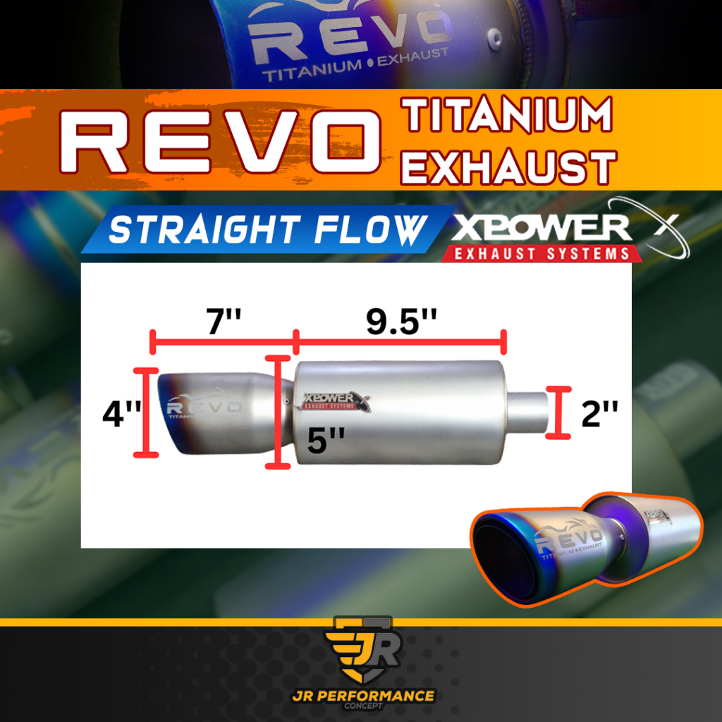 Xpower Revo Titanium Exhaust Muffler Straight Flow Sflow S Flow X Power ...