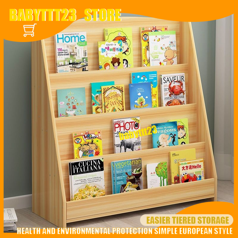 Simple bookshelf floor storage rack creative minimalist bookshelf ...