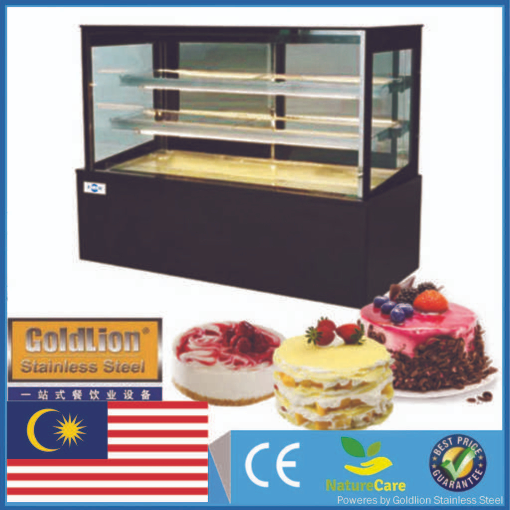 Cake Chiller showcase/Display Chiller,With LED LIGHT and Glass Tier and ...