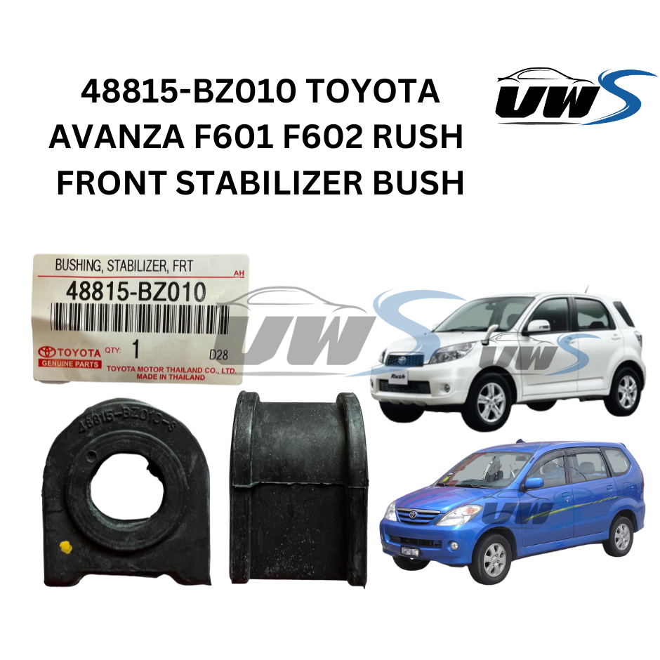 48815-BZ010 TOYOTA AVANZA F601 F602 RUSH FRONT STABILIZER BUSH | Shopee ...
