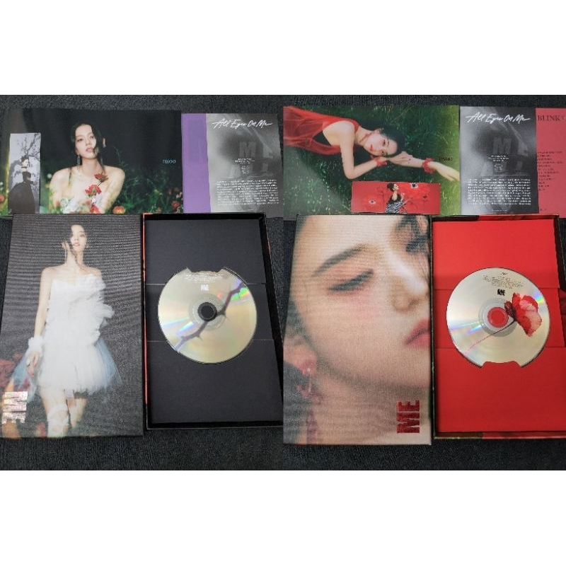 Unsealed Blackpink Jisoo Album ME Flower Red Black photobook | Shopee ...