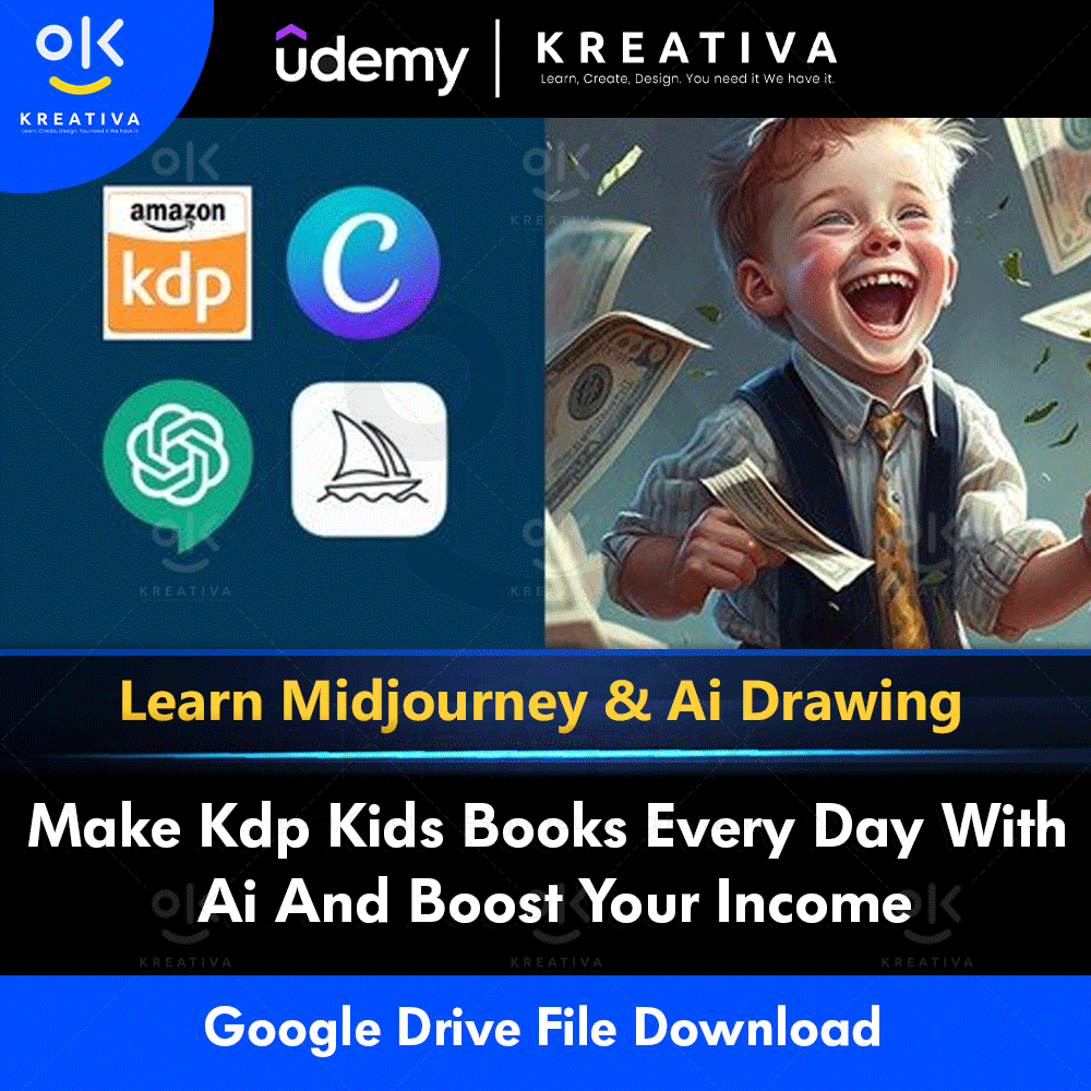 Midjourney Video Course-Make Kdp Kids Books Every Day With Ai And Boost Your Income | Learn ...