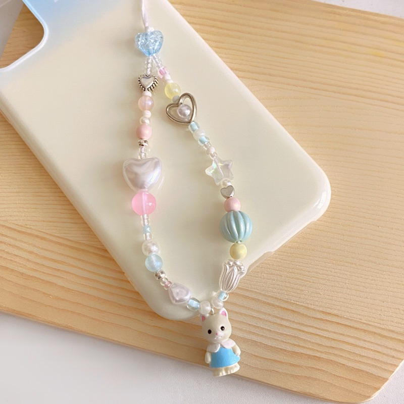 the 8 chapter | sylvanian families phone strap | handmade beaded ...
