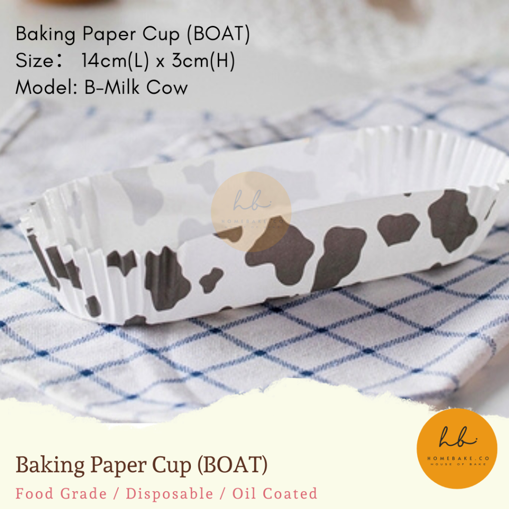 Boat Shape Bread Paper Cup Boat Roti Cup Milk Cowl Black White Colour ...