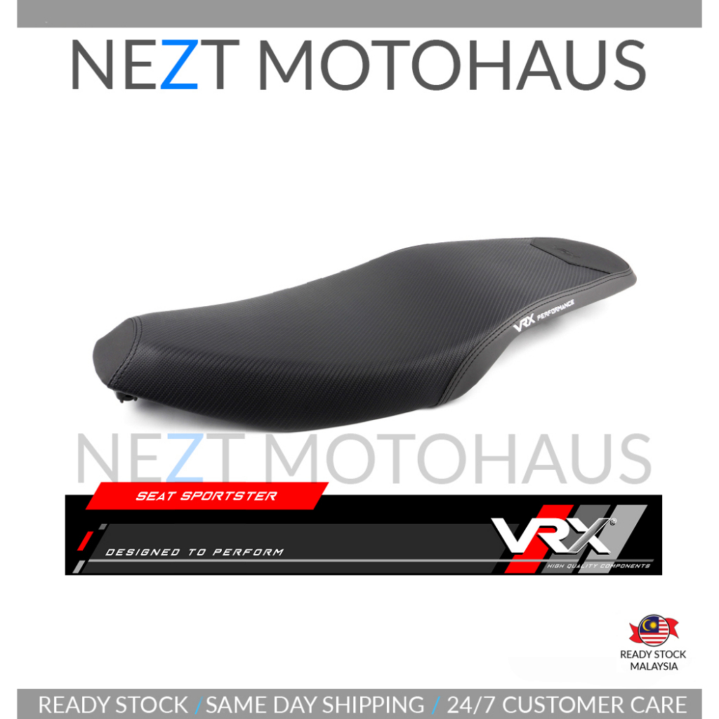 VRX SPORTSTER RACING LEATHER SEAT Y15 / Y16 / LC135 V1 V2 / NMAX V2 ...