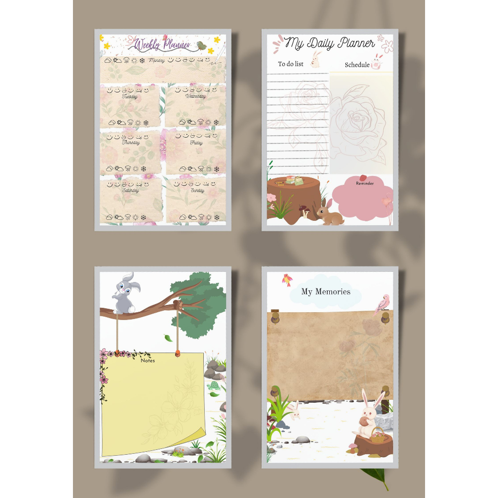 PDF | Weekly and Daily Planner Print (Printable Planner) | Cute Theme ...