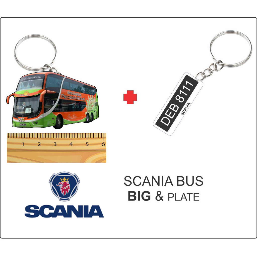 scania bus Pancaran Matahari custom keychain 2d | Shopee Malaysia