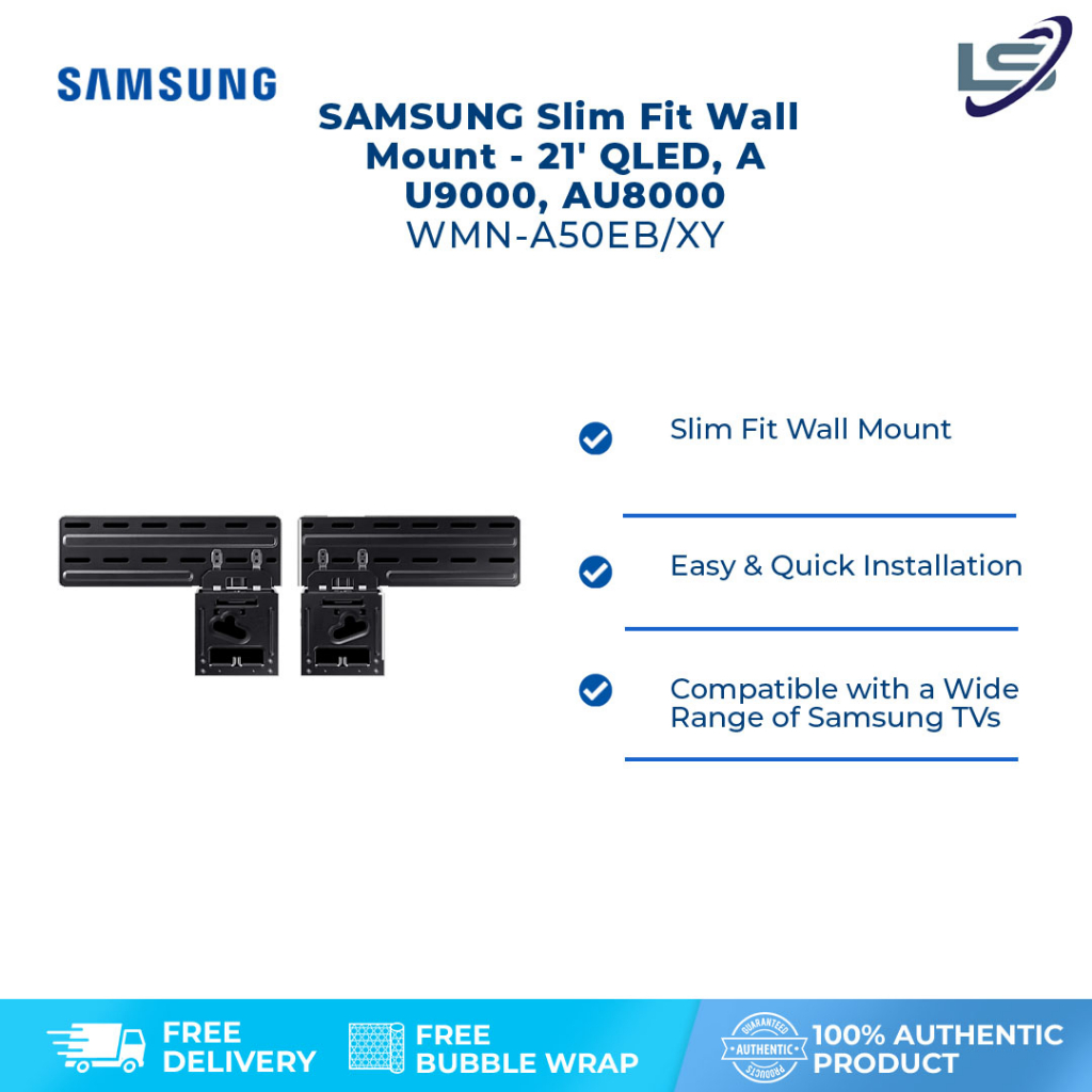 SAMSUNG Slim Fit Wall Mount - 21' QLED, AU9000, AU8000 | WMN-A50EB/XY ...