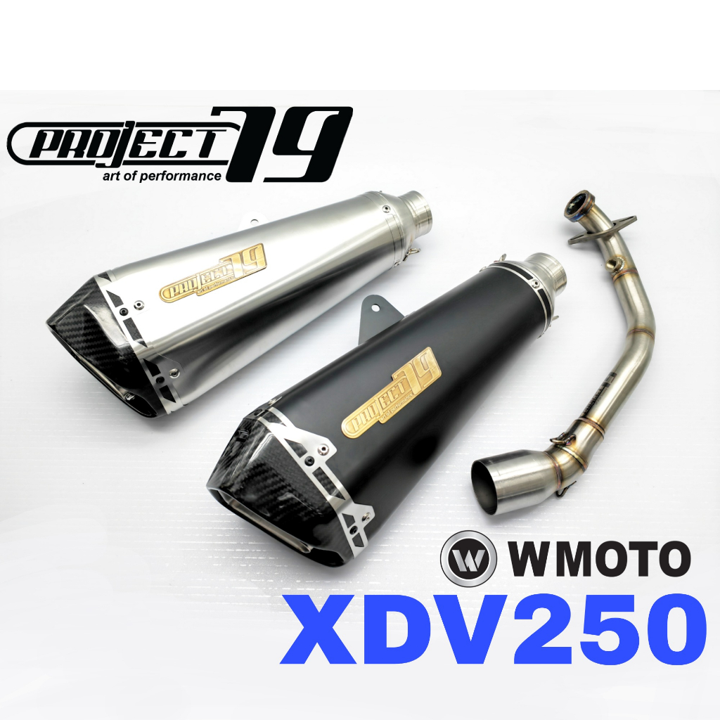 Project79 Exhaust WMOTO XDV250 Ekzos Full System Tabung Muffler ...
