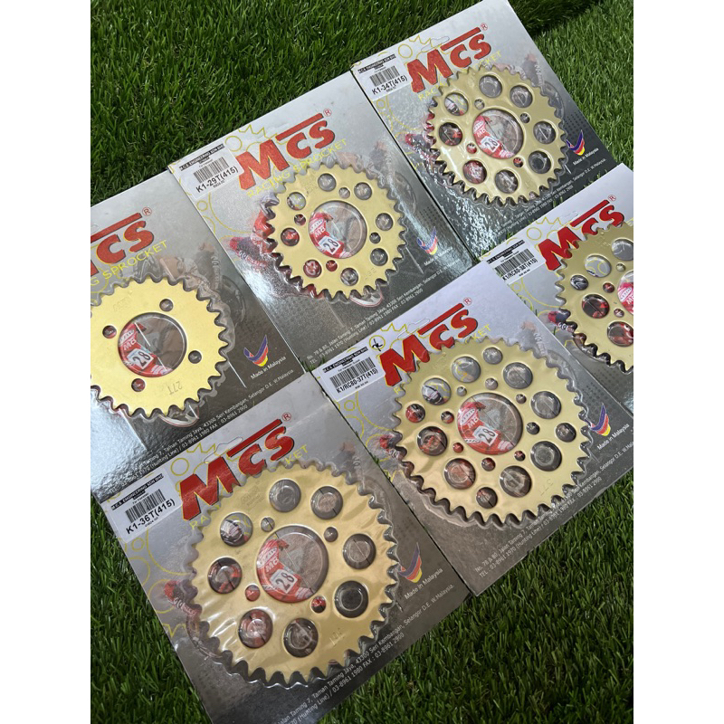 100% ORIGINAL MCS Racing Sprocket 415-H Kriss110 Front & Rear /SPROCKET ...
