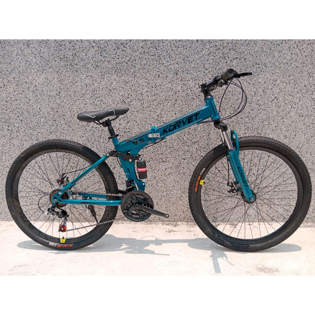 Folding bike basikal lipat bicycle mountain bike shimano cycling mtb ...