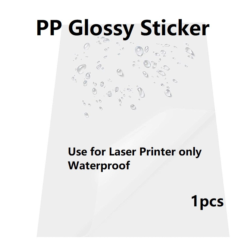 A4 Waterproof Sticker / PP Glossy Sticker / Mirrorkote Sticker / Kraft ...