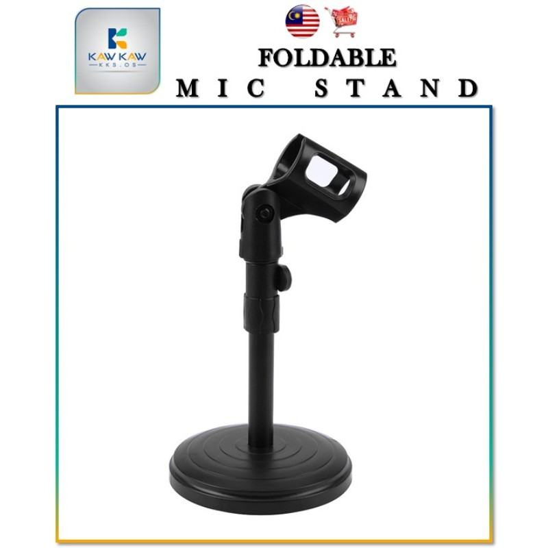 𝐊𝐊𝐒 𝐅𝐨𝐥𝐝𝐚𝐛𝐥𝐞 𝐌𝐢𝐜 𝐒𝐭𝐚𝐧𝐝 🚚 Retractable Desktop Tripod Adjustable Mount ...