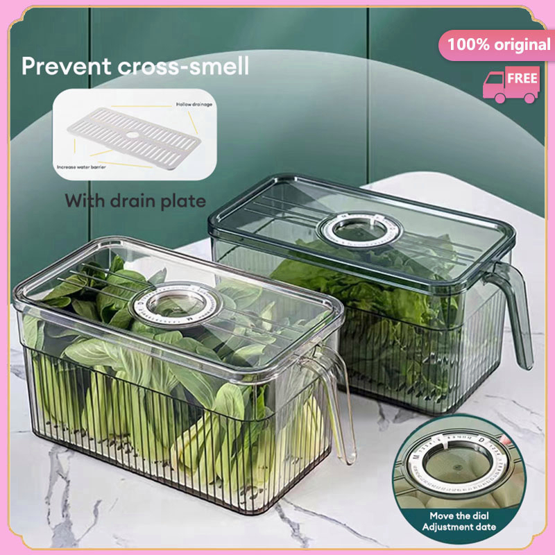 Ready Stocks Refrigerator Storage Box Food Preservation Container Egg ...
