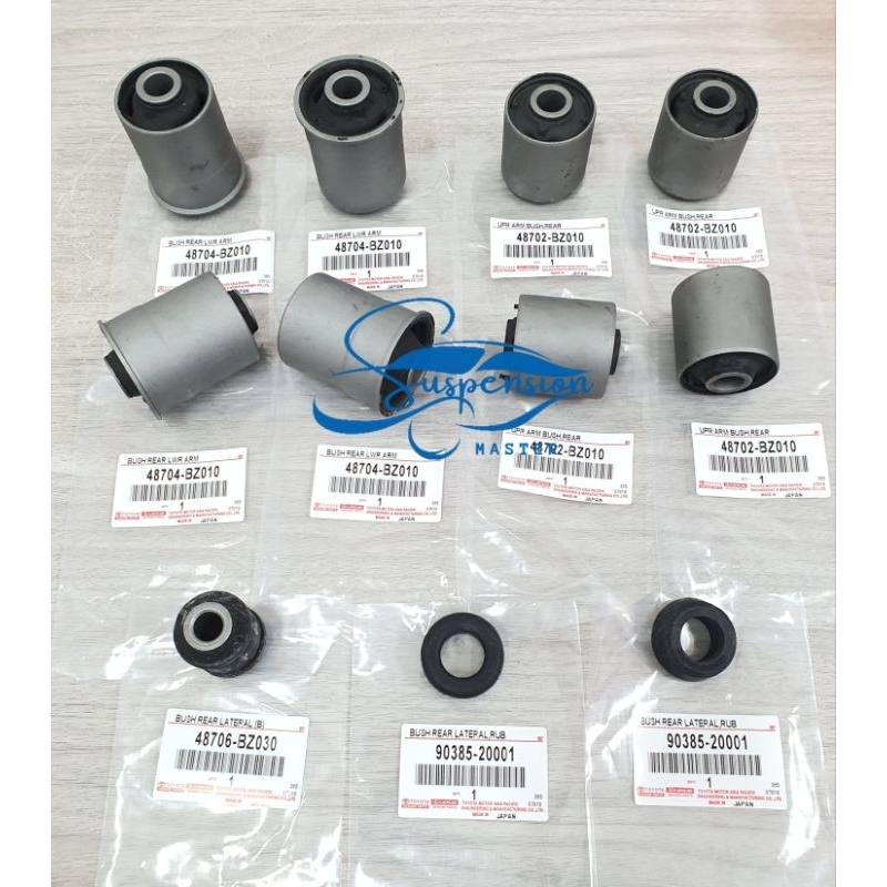 11PC REAR LOWER ARM BUSH/UPPER ARM LATERAL BUSH TOYOTA AVANZA F601/F602 ...