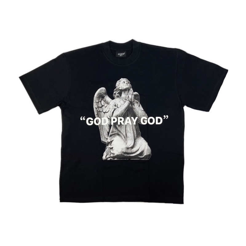 (UPGRADED)V21 GOD PRAY GOD black merch | Shopee Malaysia