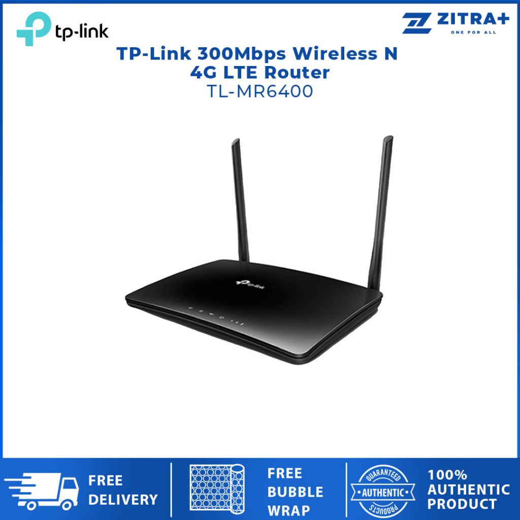 TP-Link 300Mbps Wireless N 4G LTE Router TL-MR6400 | Up to 32 Devices ...