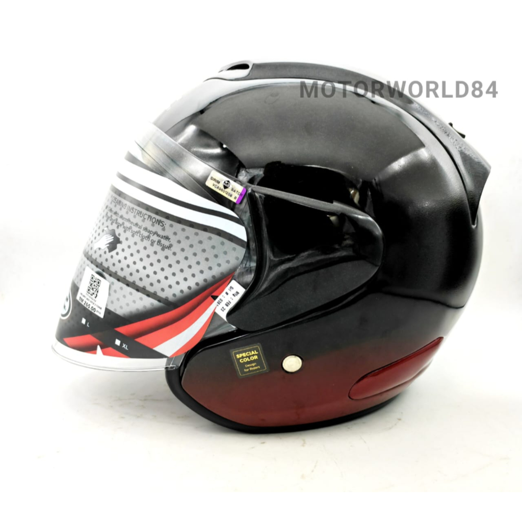 HELMET ARC RITZ SPECIAL 2TONE 2 TONE TWO TONE MAROON TOPI KELEDAR RITZ ...