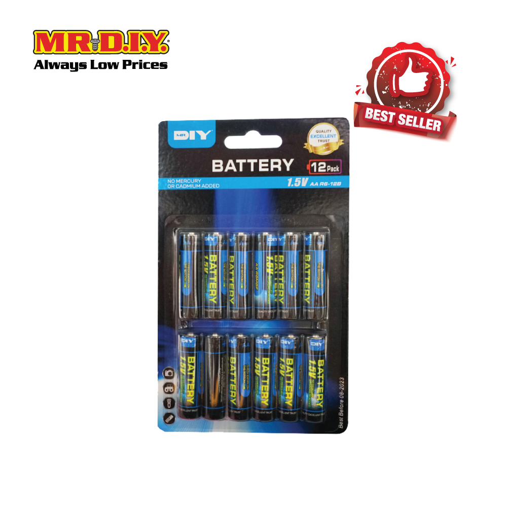 MR.DIY Super Extra Battery AA (12pcs) | Shopee Malaysia