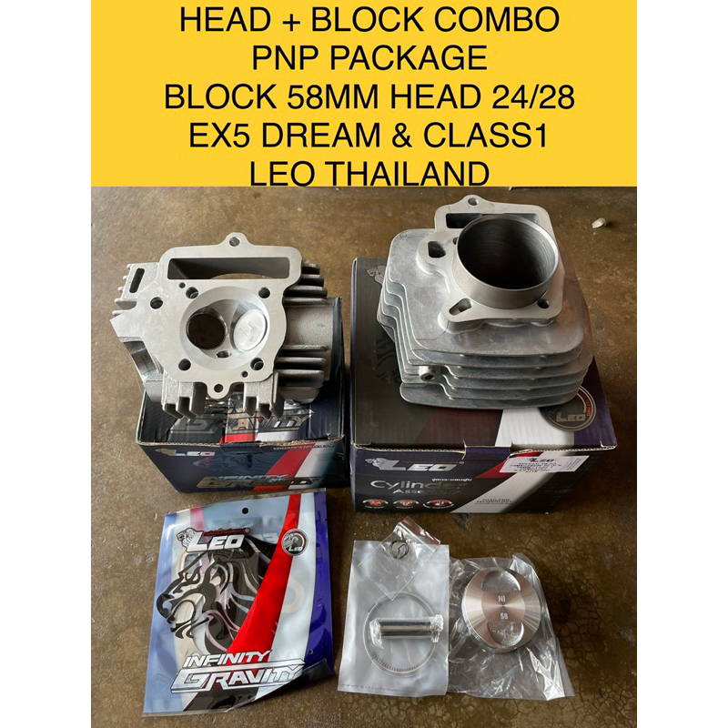 HEAD RACING 24/28 + BLOCK RACING 58MM PNP COMBO SET LEO THAILAND FOR ...