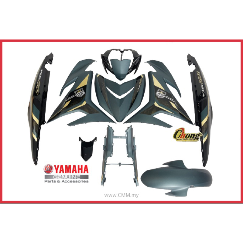 Yamaha Y15ZR YSuku V5 Matte Green (Hijau Emas) 2023 Body Cover Set ...