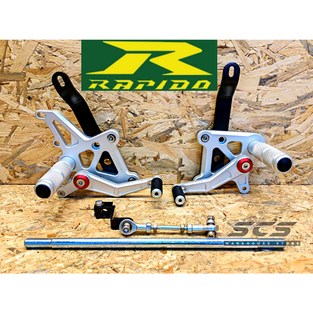 RAPIDO Racing Footrest Y15ZR Ysuku + Side Stand Bracket Sprocket Y15ZR ...