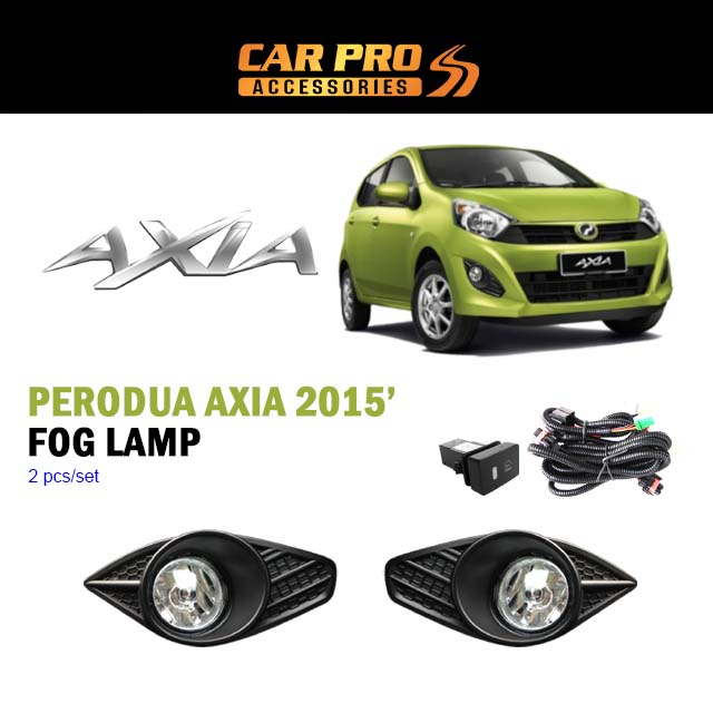Perodua AXIA 2014 ~ 2016 2PCS G & E SPEC OEM Fog Lamp Fog Light Full ...