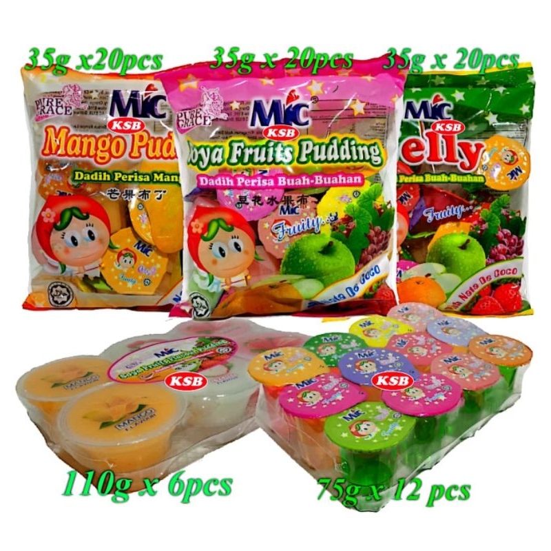 Mic Soya Fruits Pudding/Mango Pudding/Jelly Nata Decoco/Soya Fruit ...