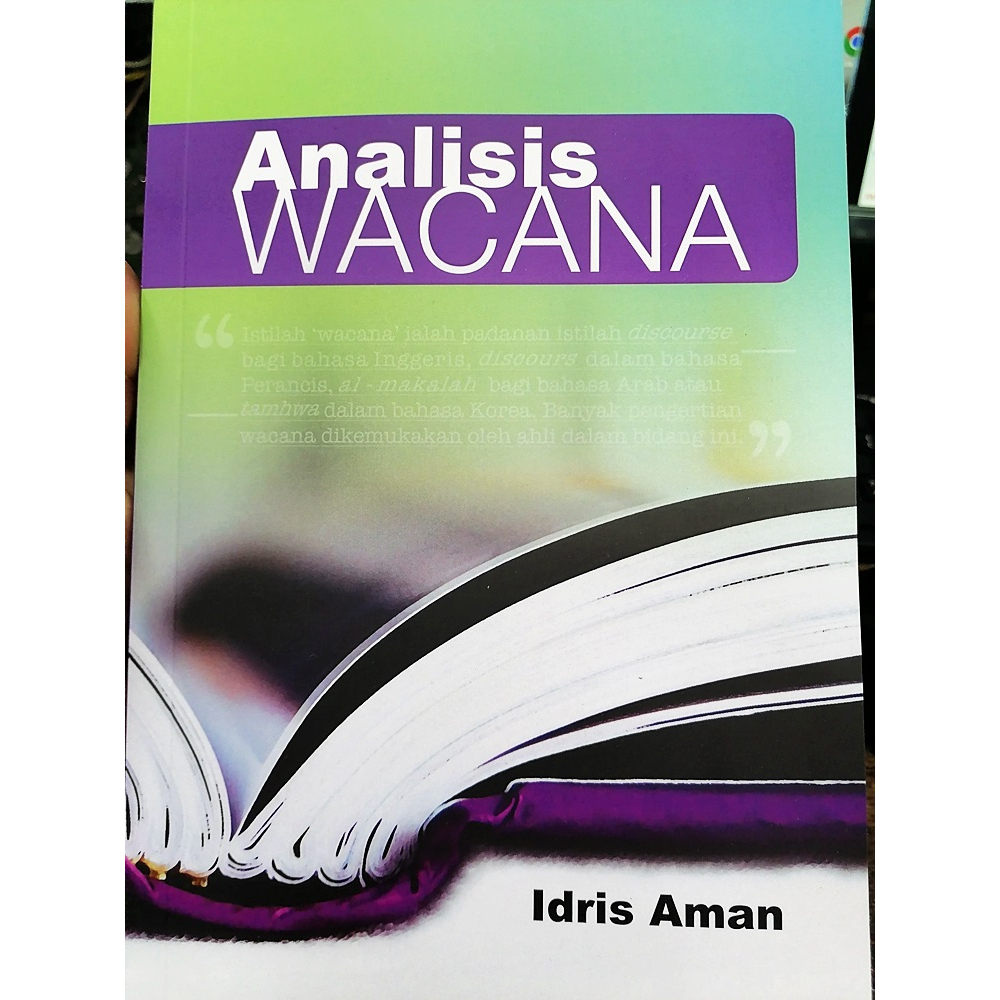 (UKM) Analisis Wacana (cet.6) - Idris Aman | Shopee Malaysia