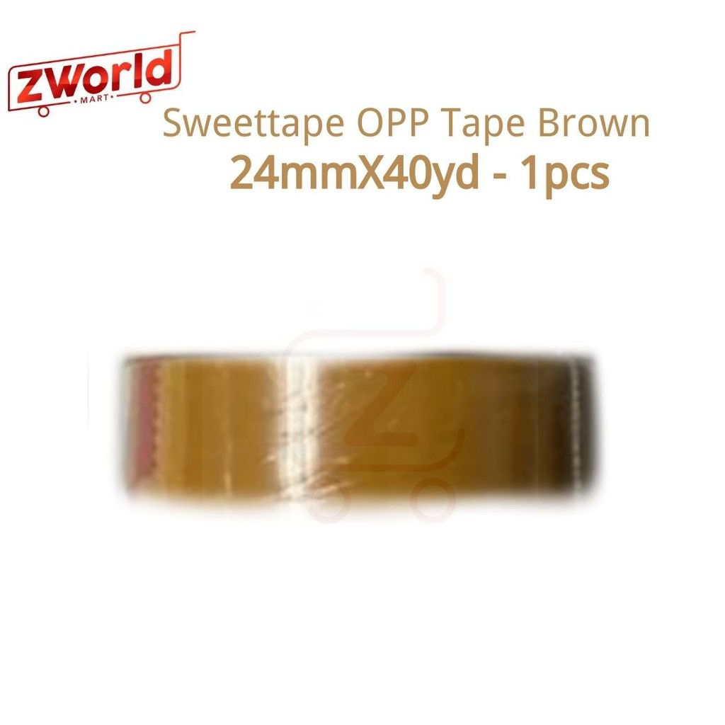 Sweettape OPP Tape 18mm X40yd & 12mm X40yd & 24mm X40yd (Clear / Brown ...